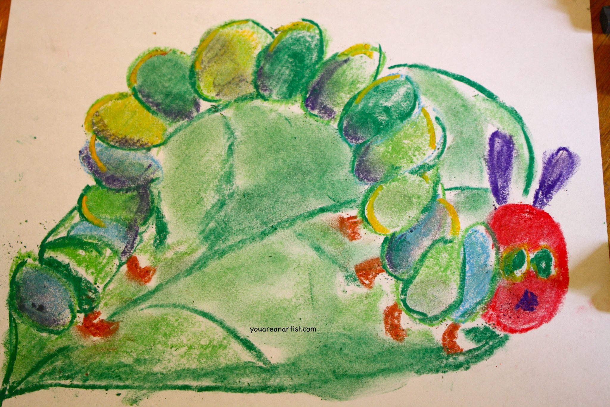 How to Draw a Caterpillar with Chalk Pastels - You ARE an ARTiST!
