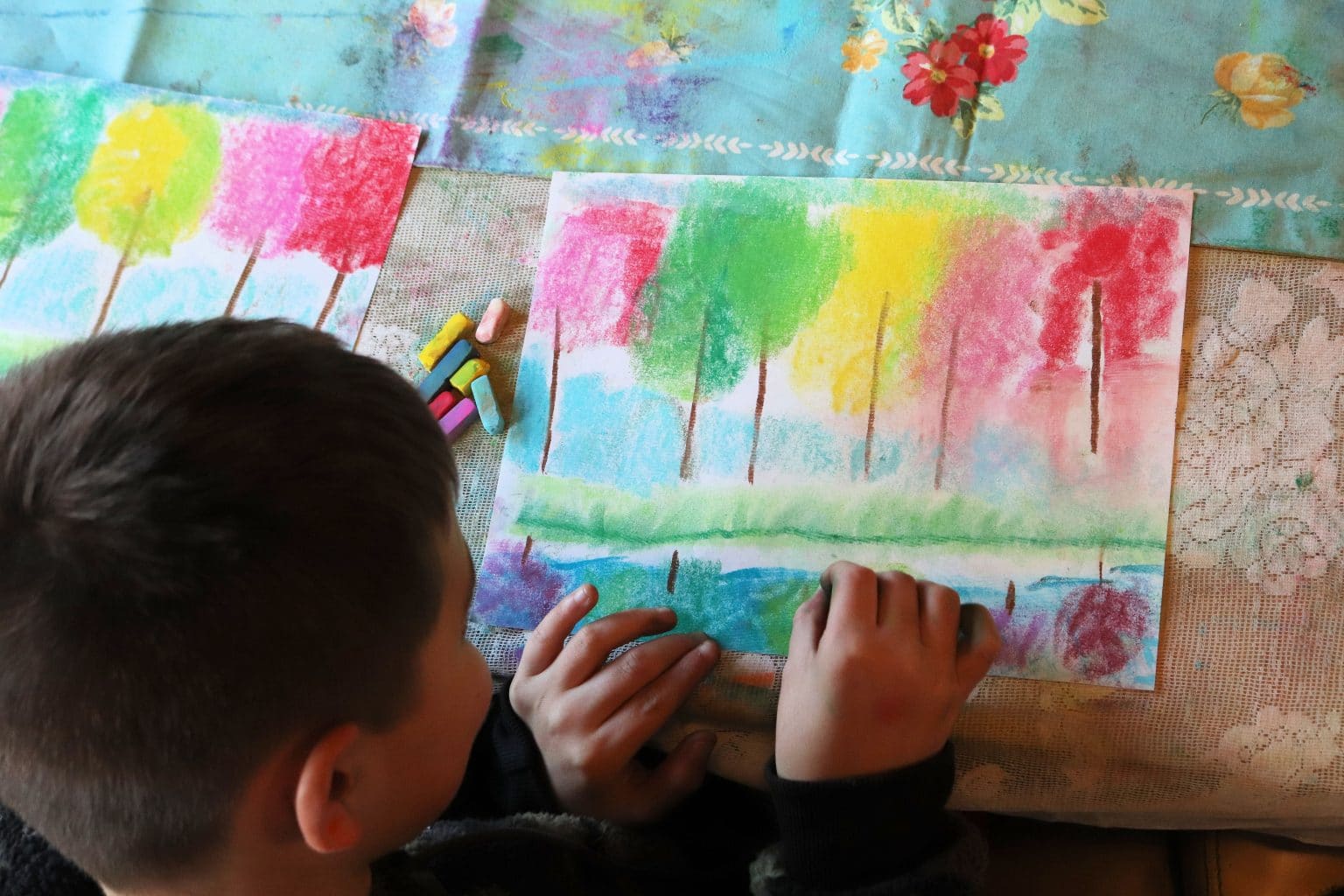 How Chalk Pastel Art Has Benefited My Son with Learning Differences ...